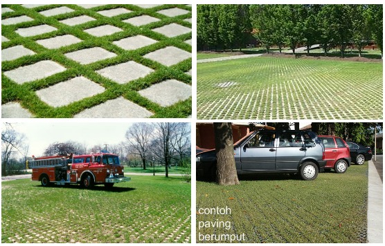 Paving Berumput. Alternatif lapangan parkir yang membantu mengurangi ...